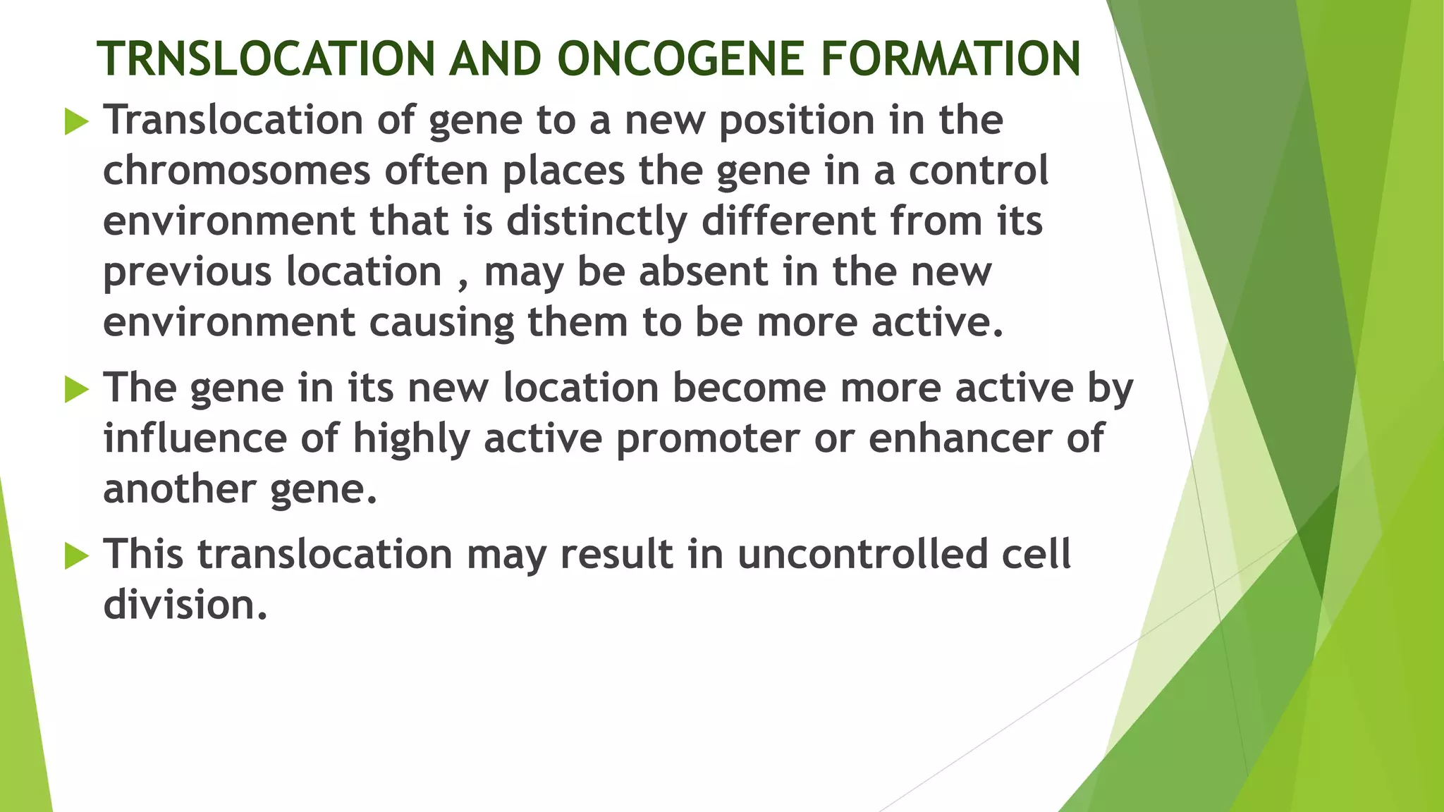 Proto Oncogene To Onco Gene Cell Signaling Pptx