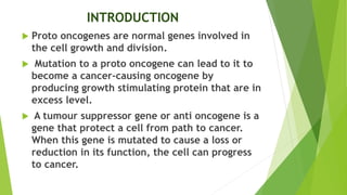 Proto oncogene to onco gene cell signaling | PPTX