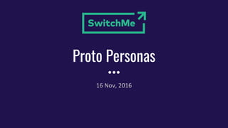 Proto Persona Workshop | PPT