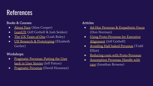 Proto Persona Workshop | PPT