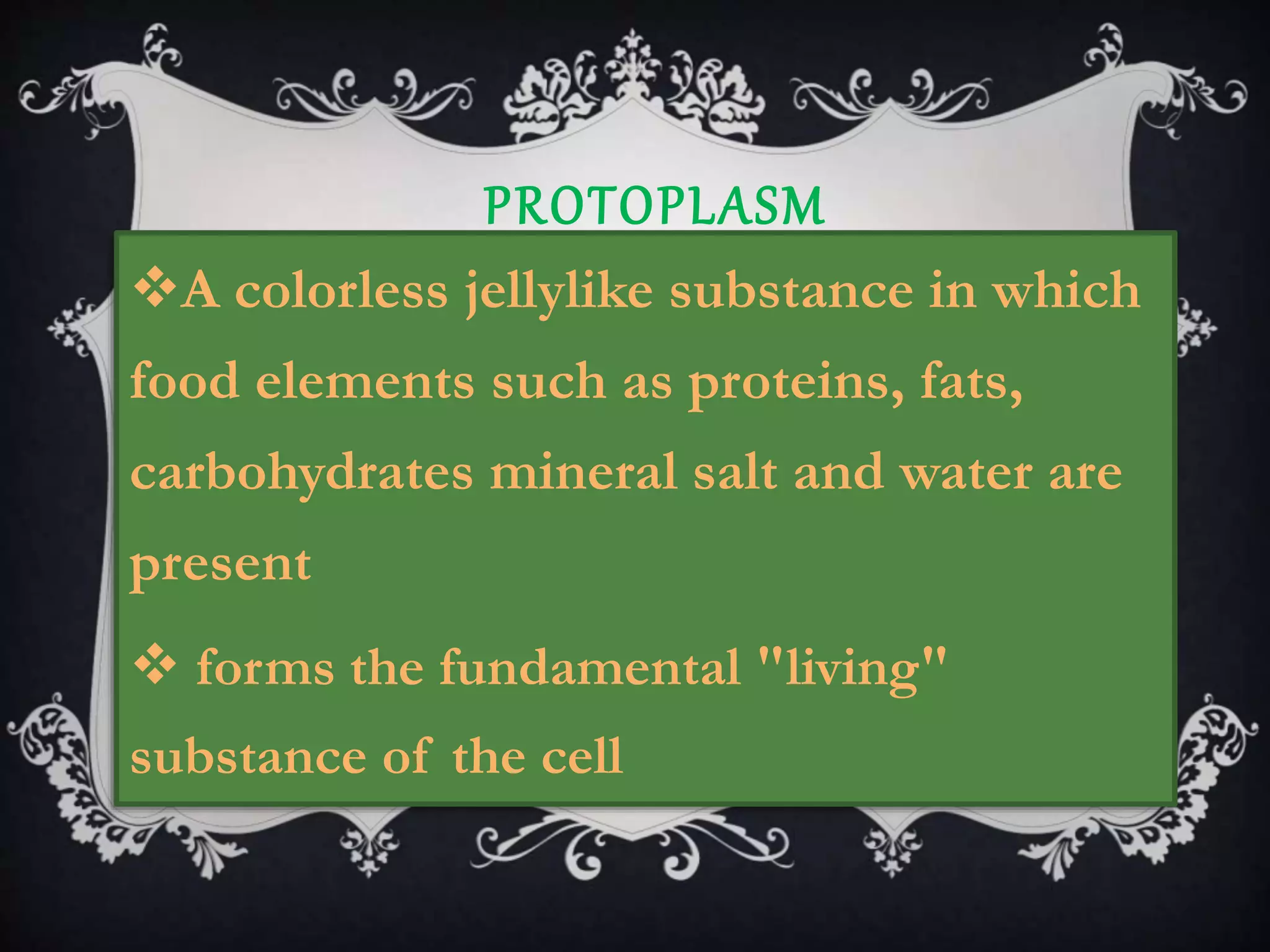 physical properties of Protoplasm | PPTX