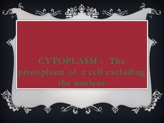 physical properties of Protoplasm | PPT