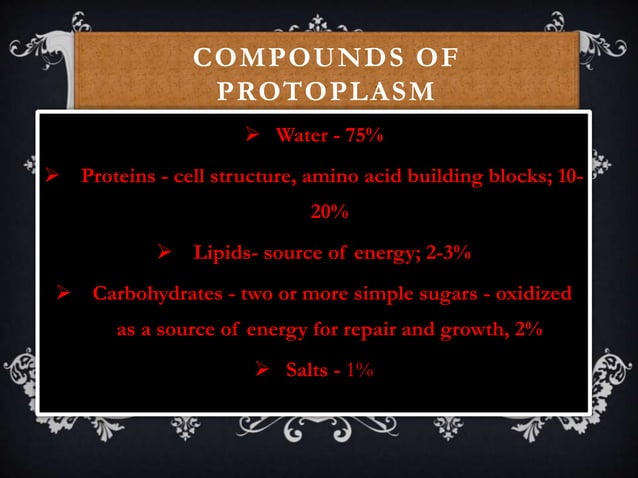 physical properties of Protoplasm | PPT