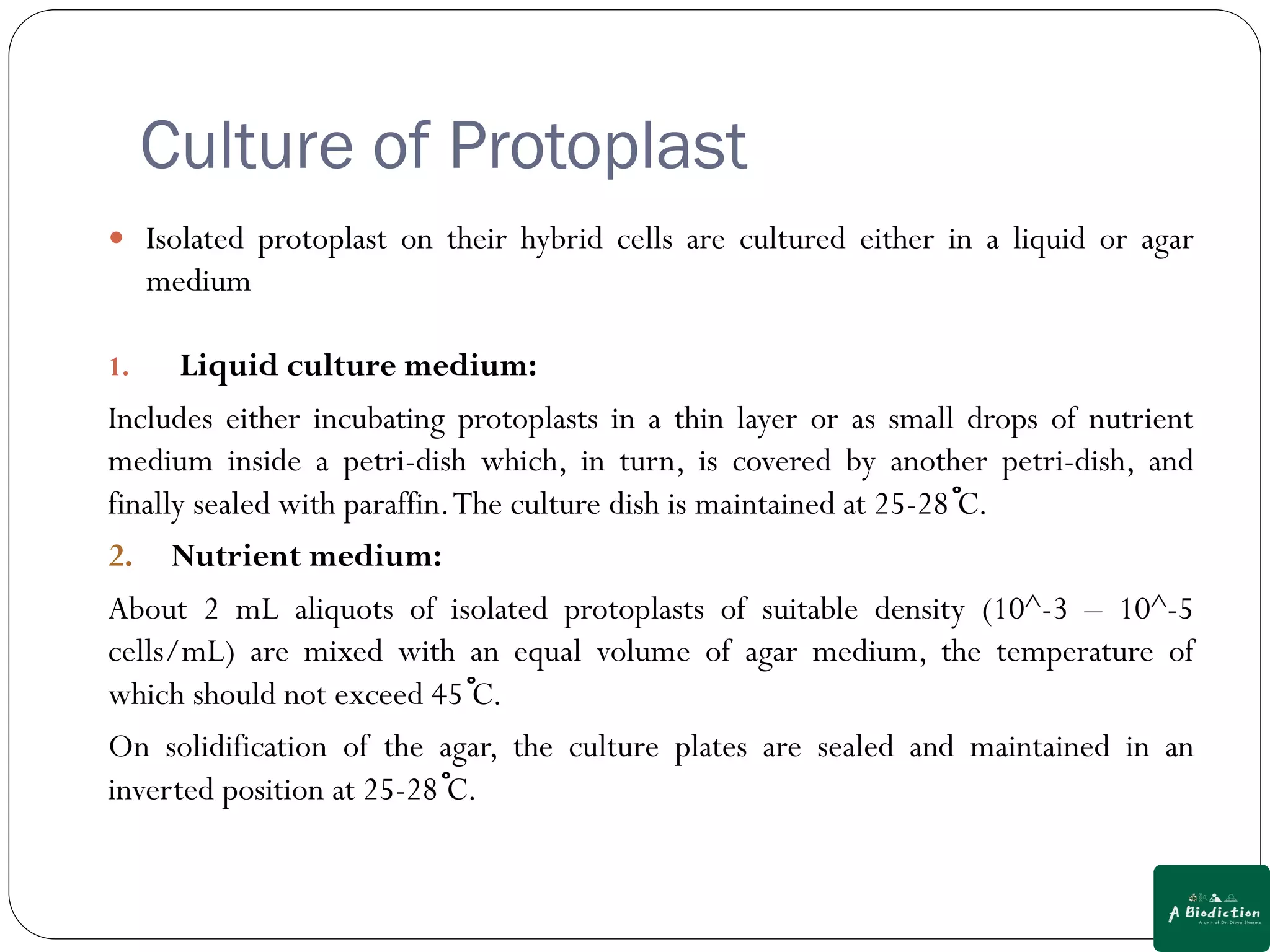 Plant Protoplast: Isolation, Purification and Culturing | PDF
