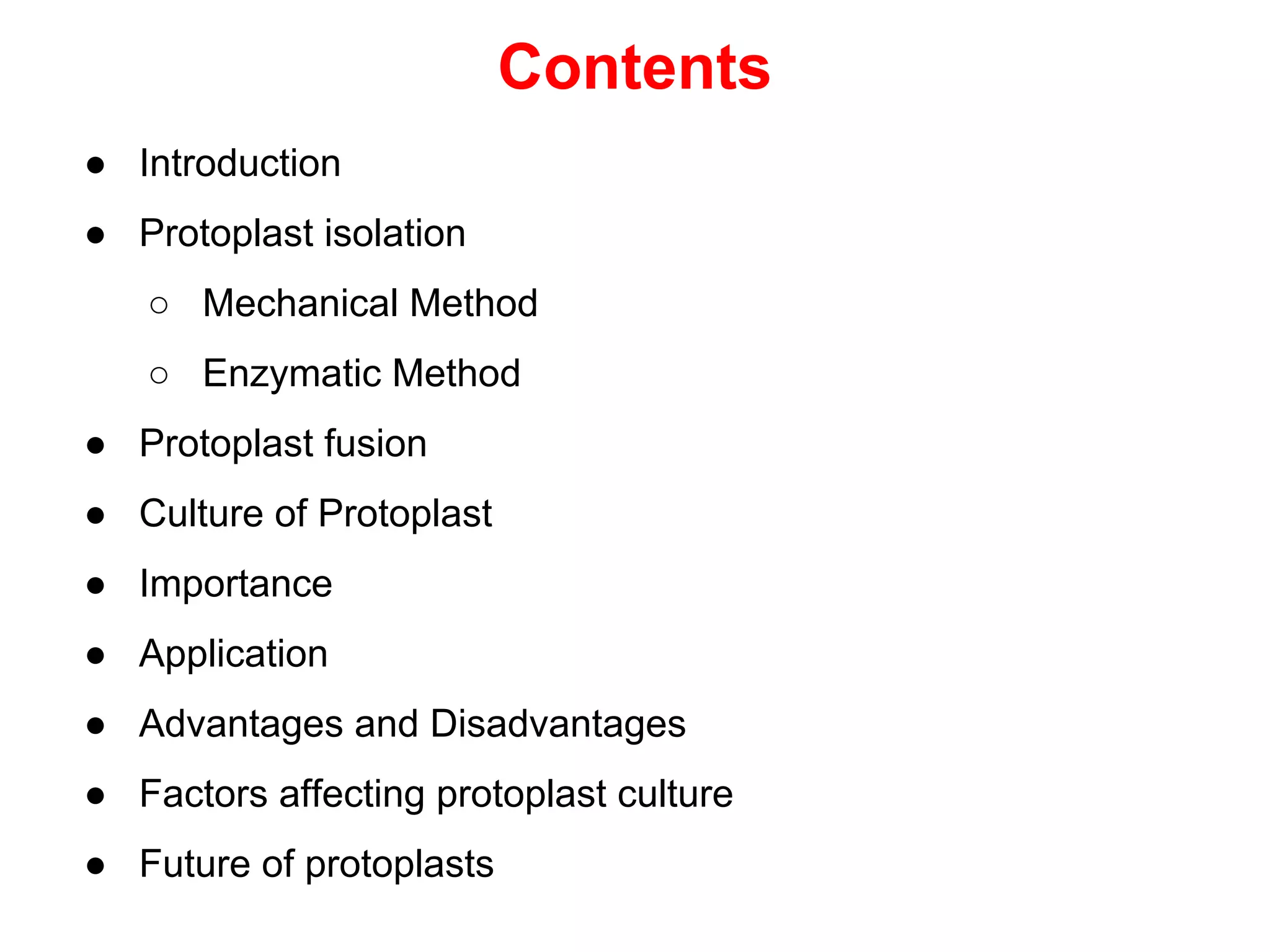 Protoplast Culture | PDF