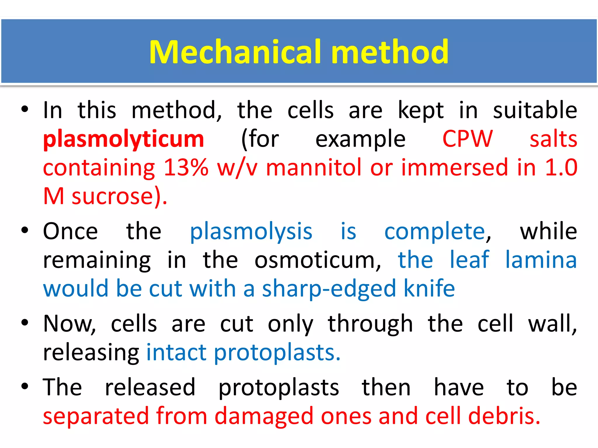 Protoplast Culture | PPTX