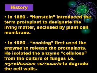 Protoplast culture | PPT