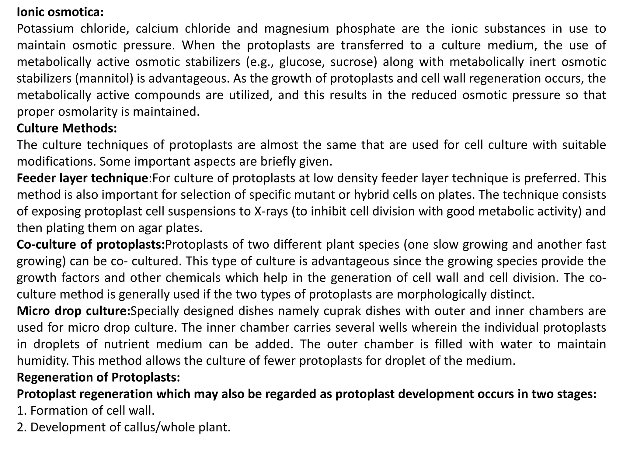 Protoplast culture | PPTX