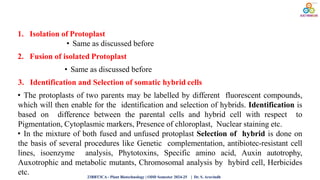 Protoplast culture is a plant cell without cell wall | PPTX