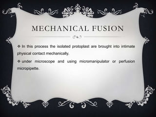 Protoplast Fusion | PPTX