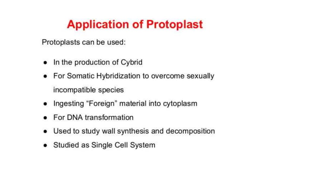 Protoplast fusion and somatic hybridization | PPT