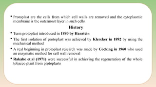 protoplast fusion protoplast culture and somaclonal variation.pptx