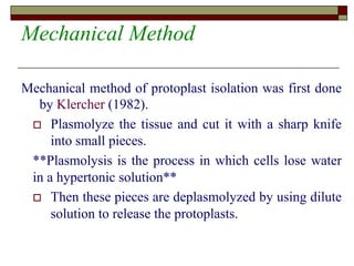 Protoplast isolation, culture and methods to check viability | PDF