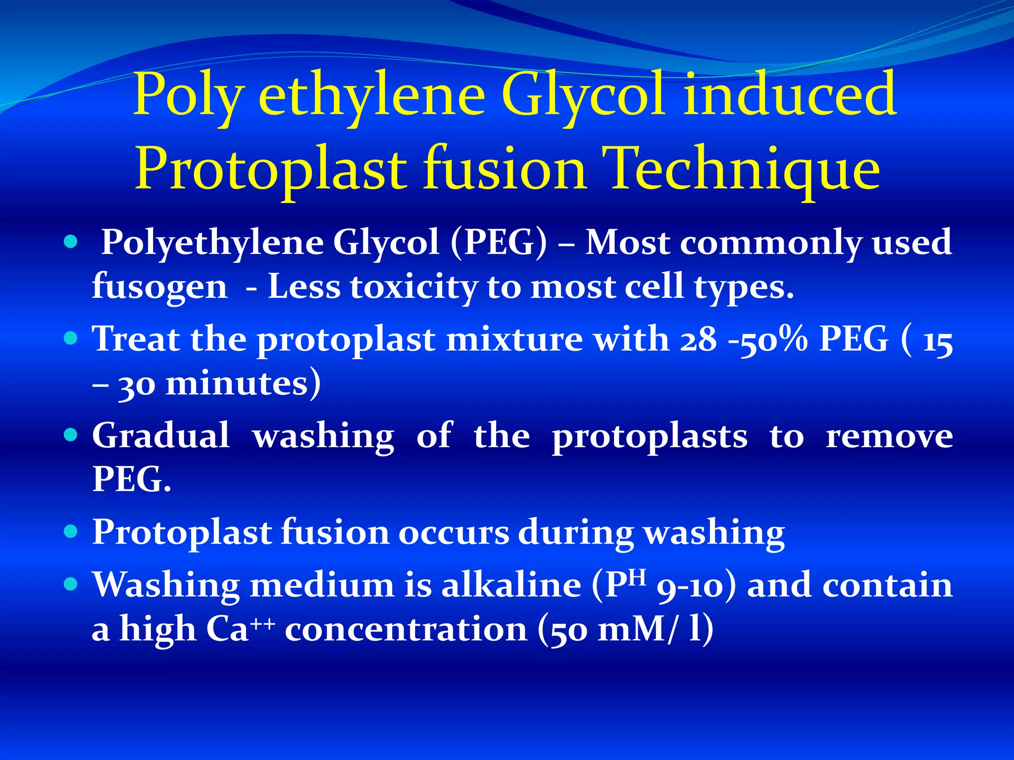 Protoplast Isolation Culture & Protoplast Fusion Technique SMG | PPTX