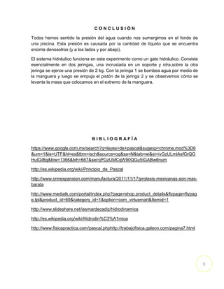 Prototipo: Principio de Pascal | DOCX