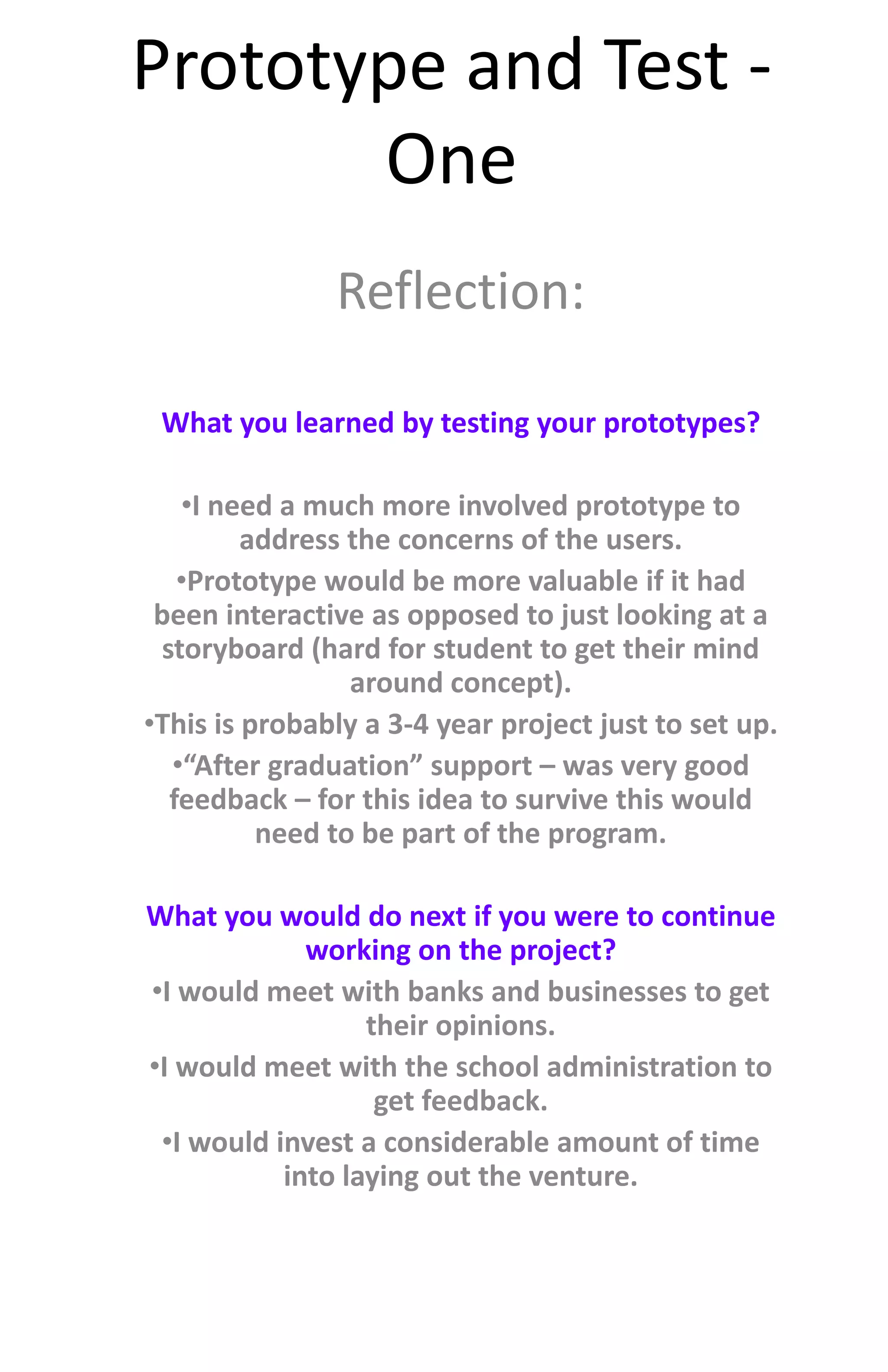 Prototype And Test Design Thinking Action Lab Ppt