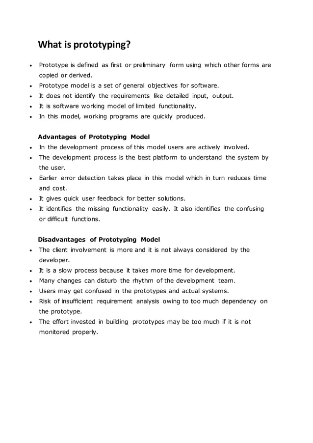 Prototyping Model | PDF