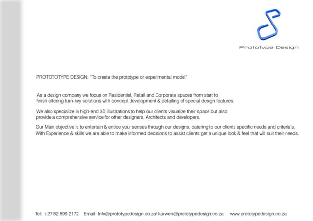 Prototype Design Portfolio | PPTX