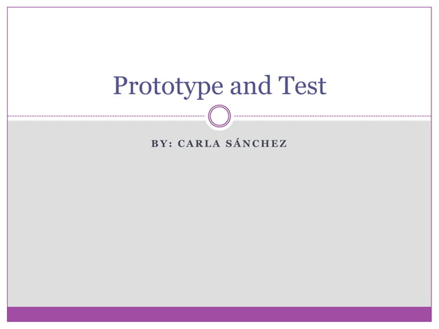 Prototype and test | PPT