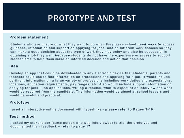 Prototype and test - Assignment 3 | PPT
