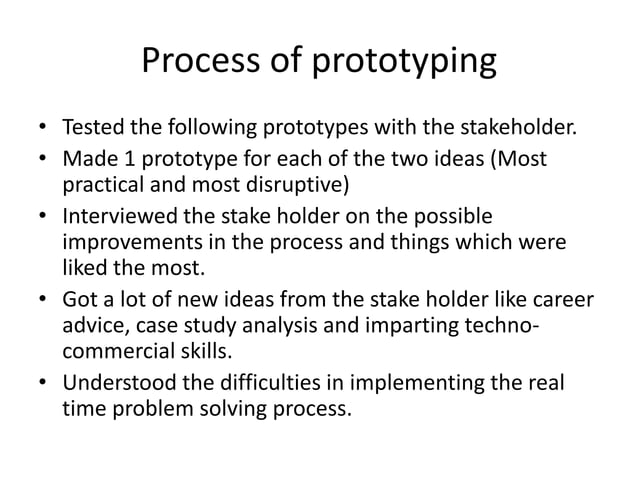 Prototype and testing | PPTX