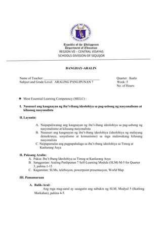 Prototype AP7 Module 5.docx in araling panlipunan | PDF