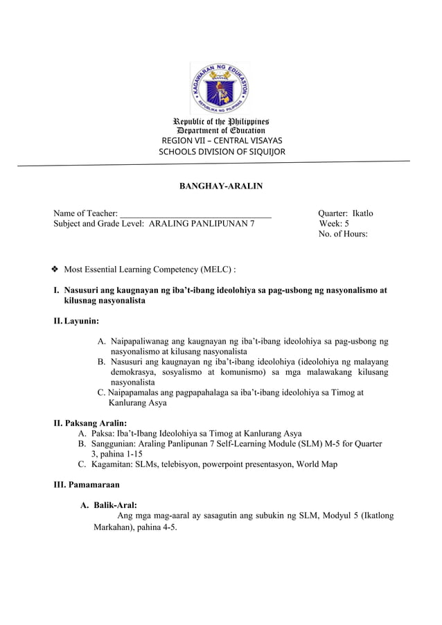 Prototype AP7 Module 5.docx in araling panlipunan | PDF