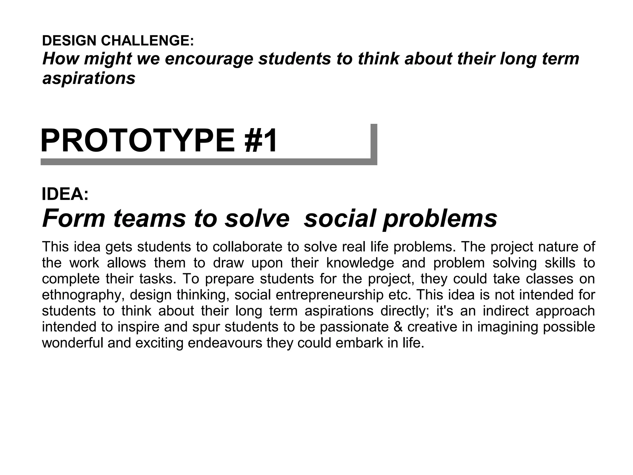 Prototype assignment | PDF