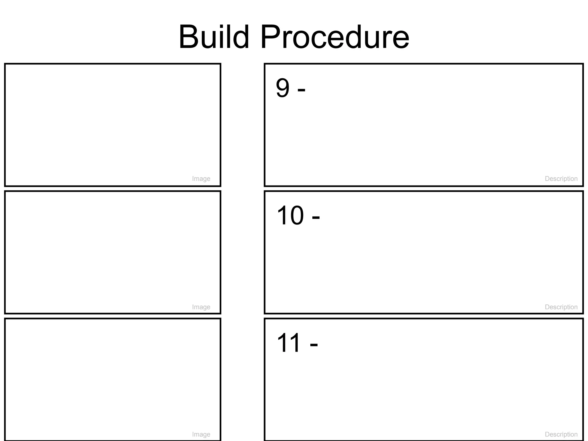 Prototype Build Procedure Template | PPTX