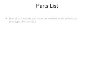 Prototype Build Procedure Template | PPTX