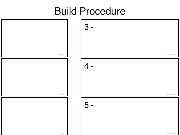 Prototype Build Procedure Template