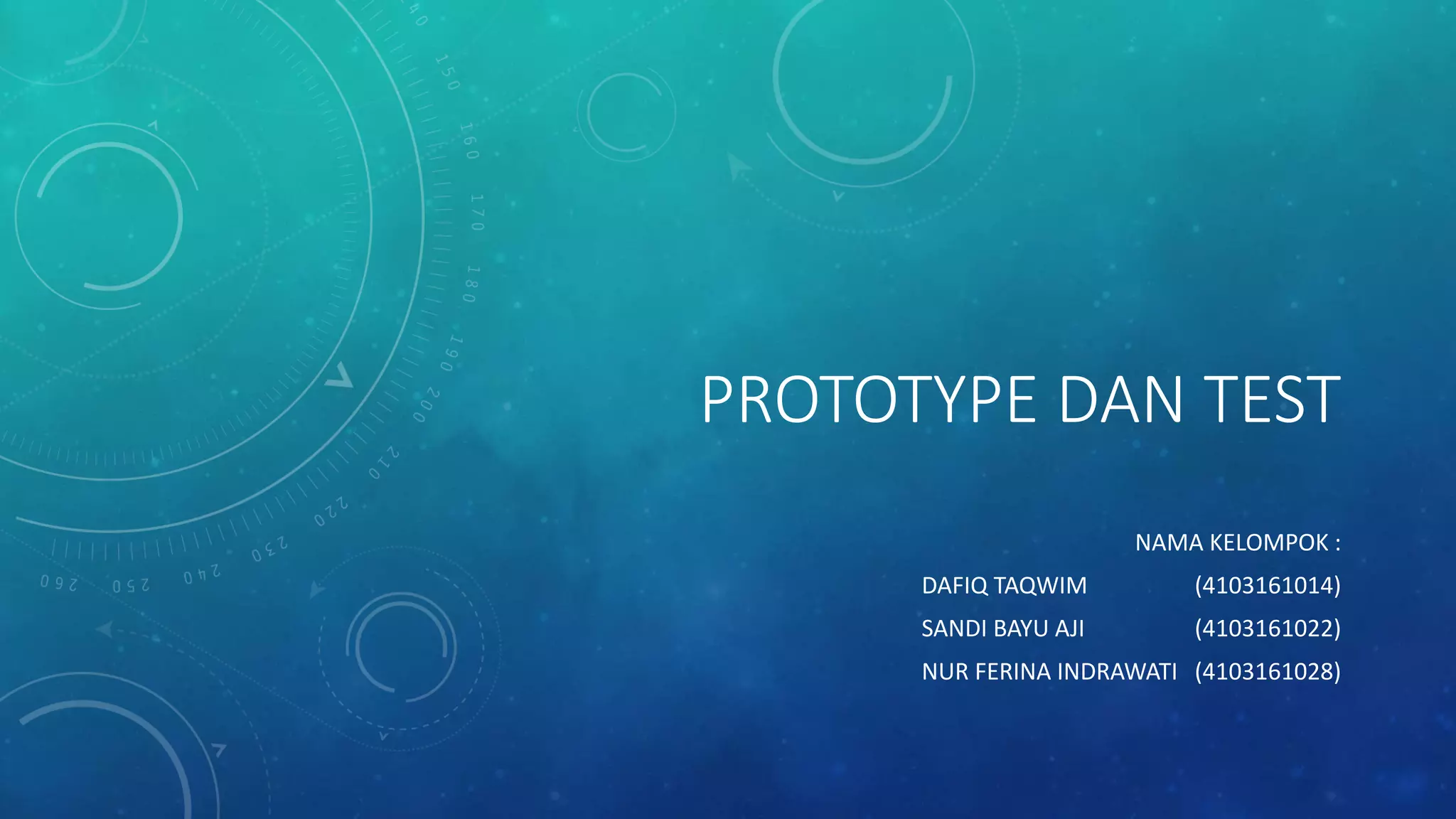 Prototype dan test | PPT