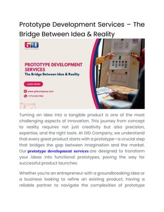 Prototype Development Services - The Bridge Between Idea & Reality.pdf