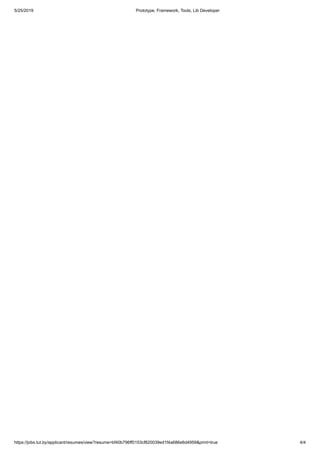 Siarhei M. Vauchok (http://github.com/hs-matty) CV / 25-05-2019 | PDF