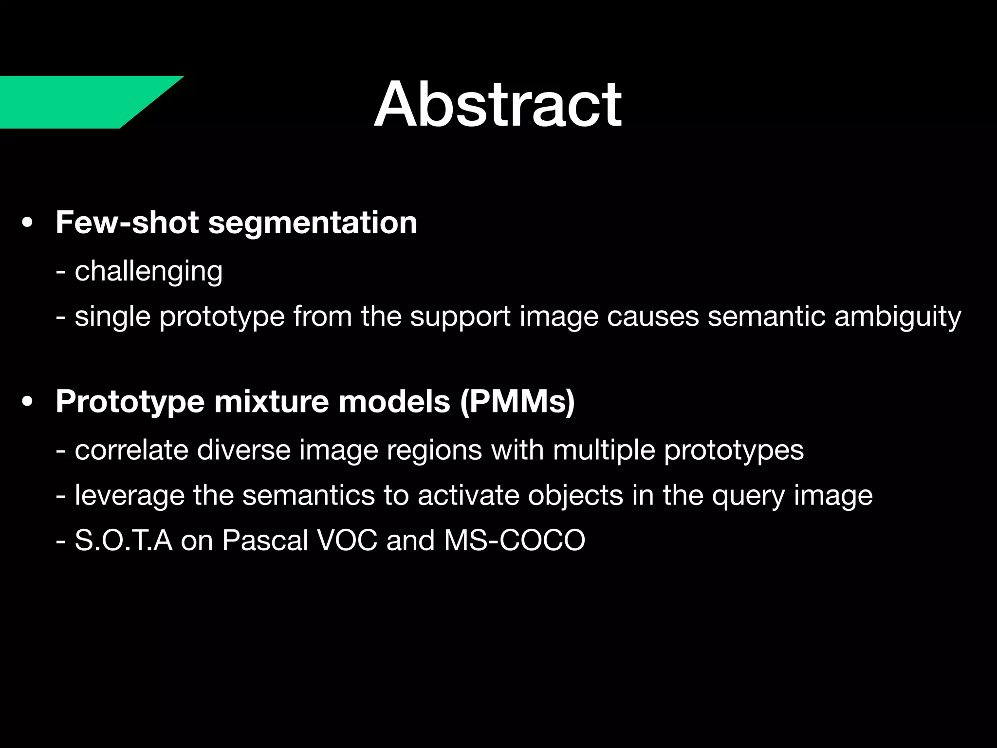 Review : Prototype Mixture Models for Few-shot Semantic Segmentation | PDF
