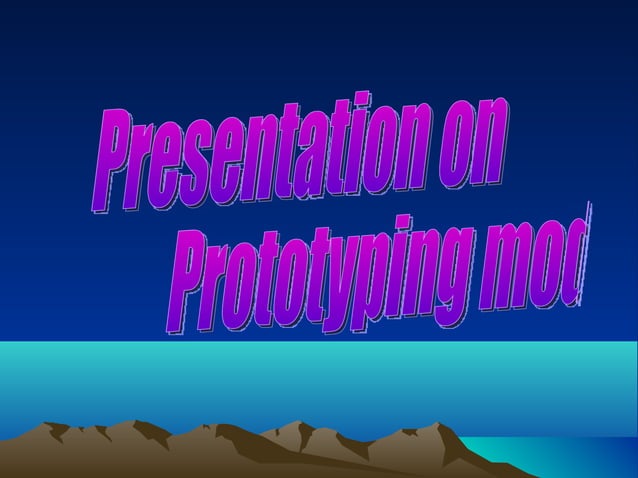 Prototype model | PPT