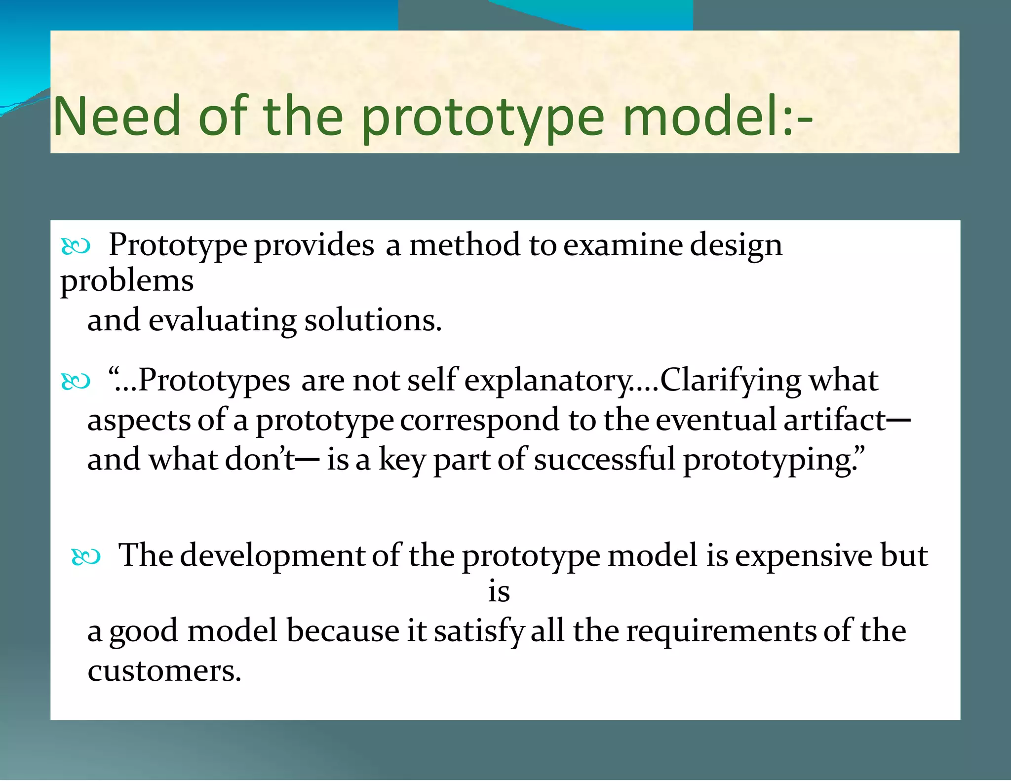 Prototypemodel in SDLC ppt | PPTX | Web Development | Internet