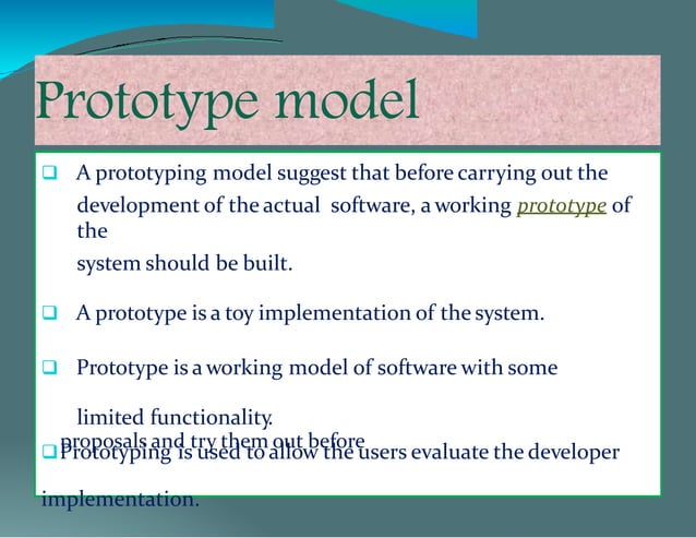 Prototypemodel in SDLC ppt | PPT