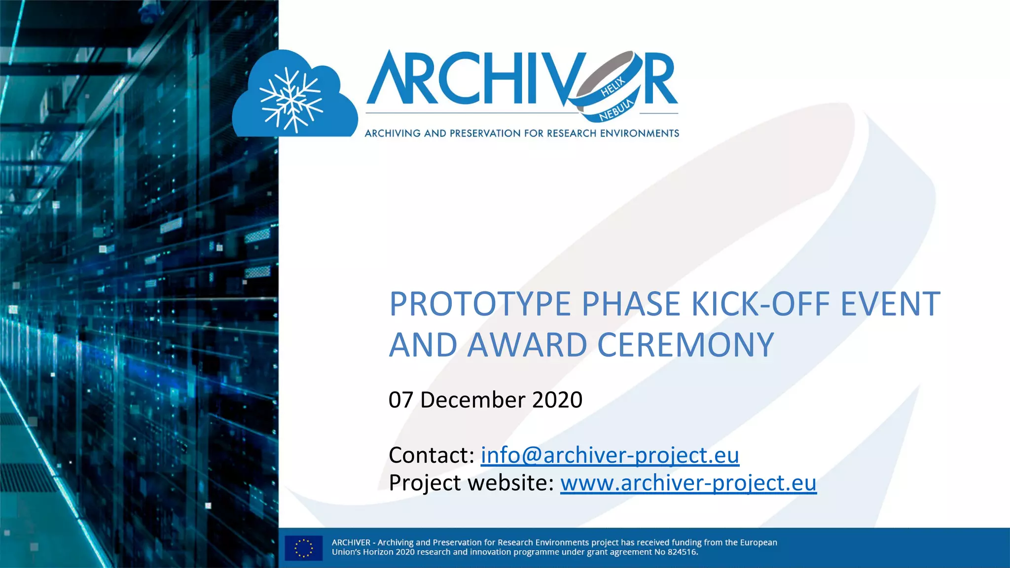 Prototype Phase Kick-off Event and Ceremony | PDF