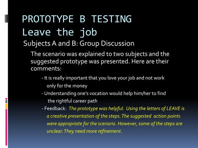 Prototypes and testing | PPT