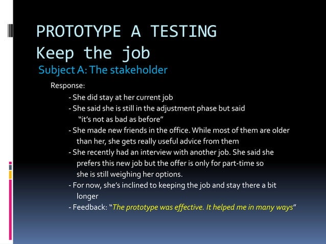 Prototypes and testing | PPT