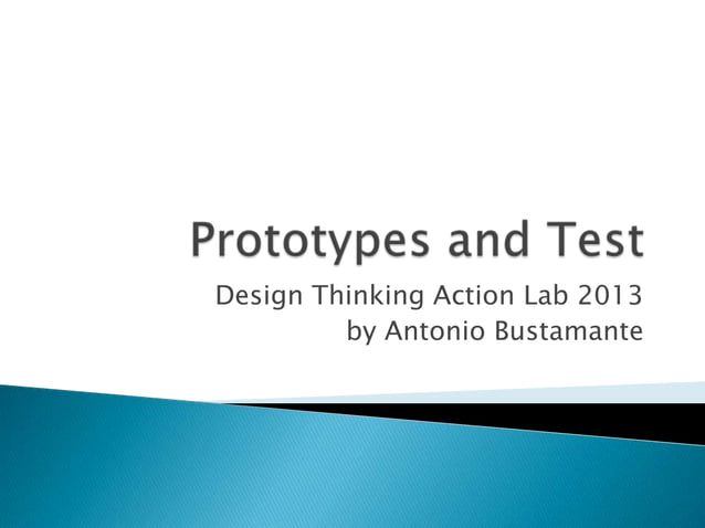 Prototypes & test | PPT