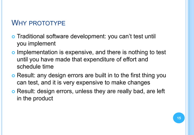 Prototyping | PPTX | Web Development | Internet