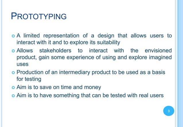 Prototyping | PPTX | Web Development | Internet