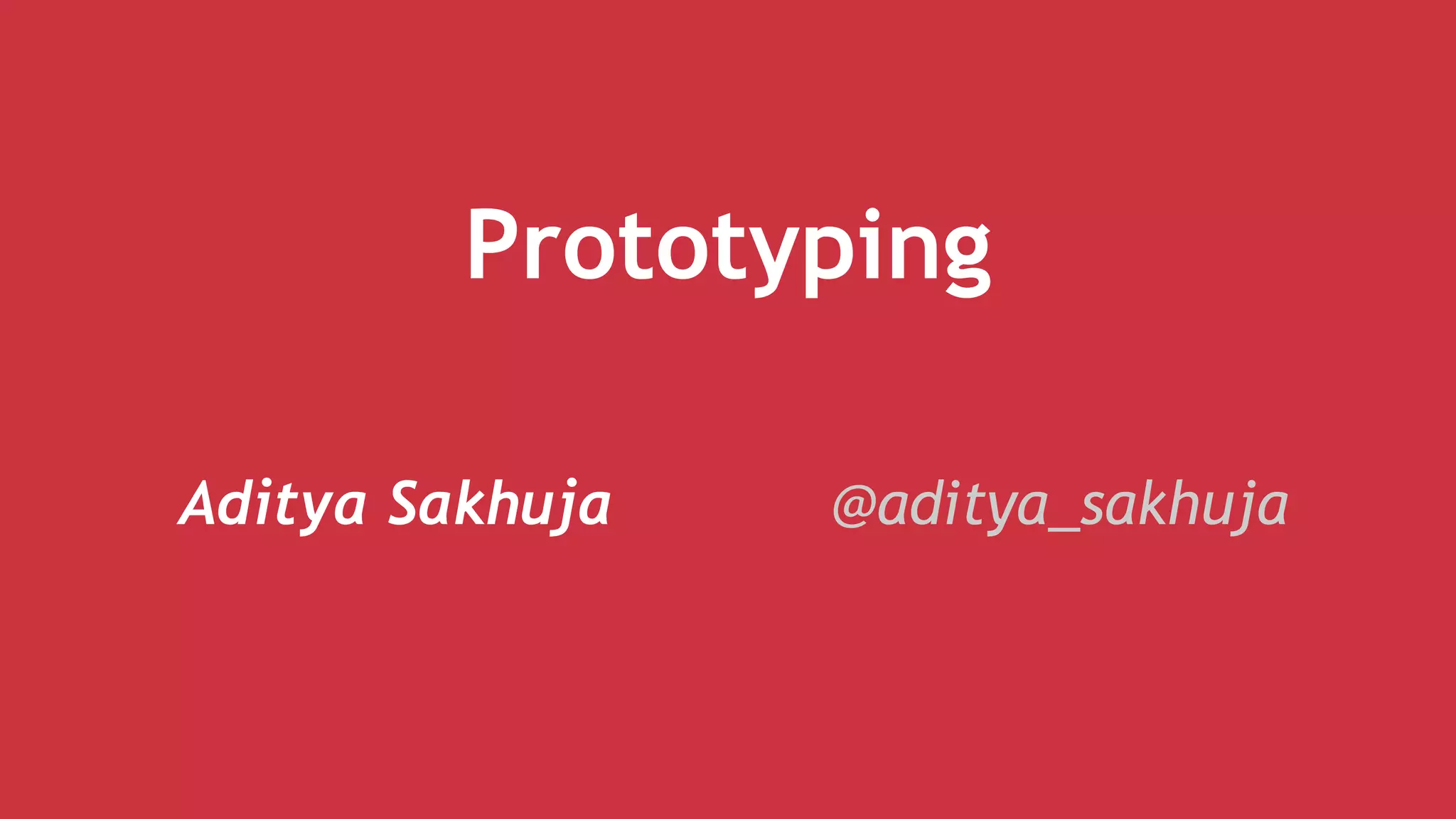Prototyping 101 | PDF