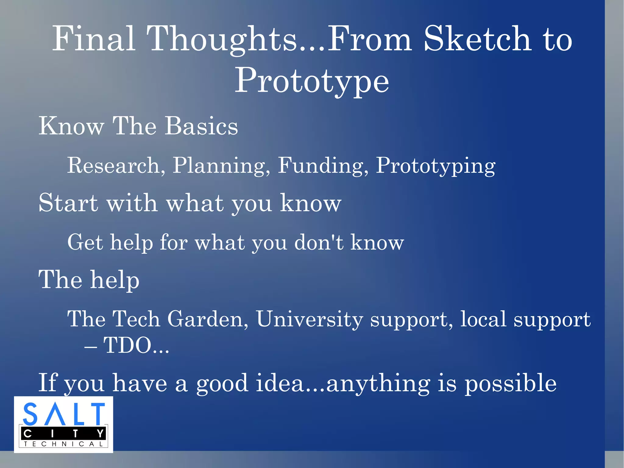 From Sketch to Prototype | ODP