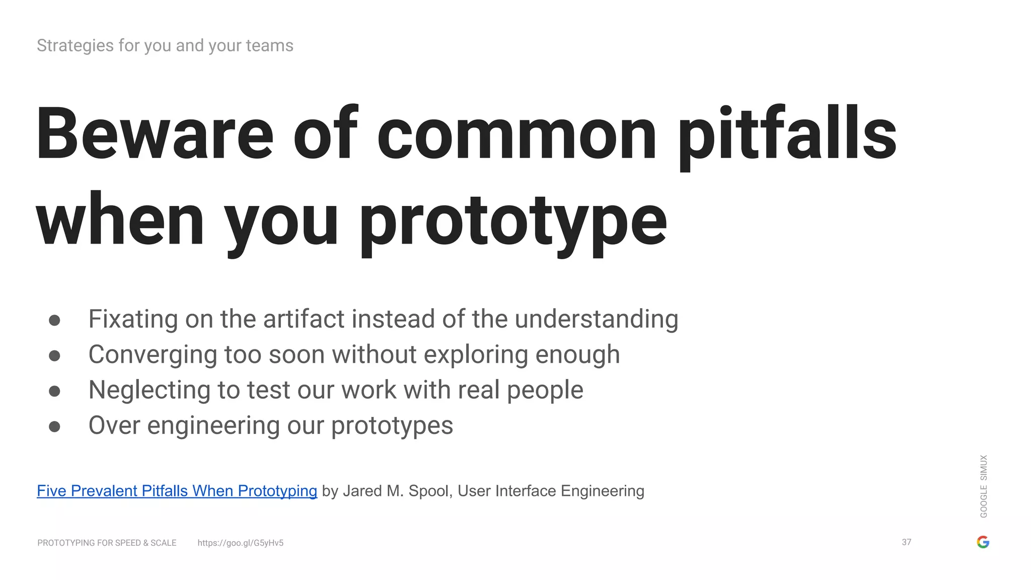 Prototyping for speed & scale | PDF