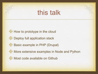 Prototyping in the cloud | PPT