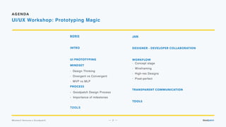 UX/UI Workshop: Prototyping magic | PPT