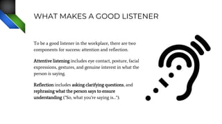 Effective Communication Skills to succeed at your Workplace | PPTX